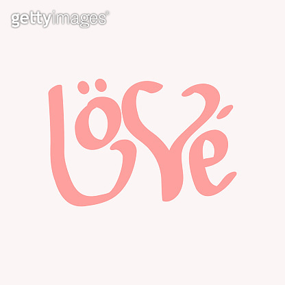 Love me text quote design with pink color. vector illustration ...