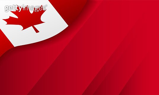 Canada background vector illustration, Canada flag waving on abstract ...