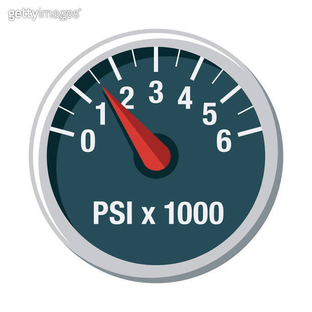 Air Pressure Gauge Icon on Transparent Background 이미지 (1284296795) - 게티 ...