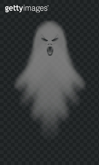 Realistic spooky ghost. Isolated vector shadow poltergeist (1273296090 ...