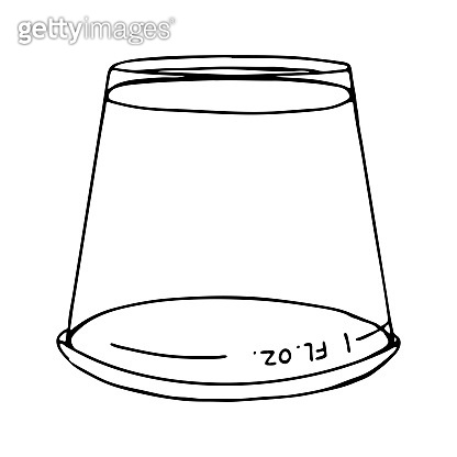 Transparent plastic measuring cup to measuring mouthwash liquid ...