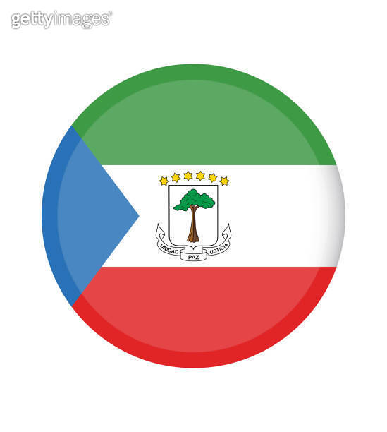 National Equatorial Guinea flag, official colors and proportion ...