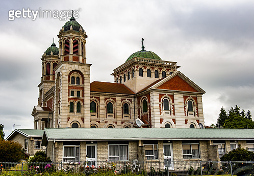 Roman catholic basilica of Sacred Heart in Timaru in the New Zealand ...