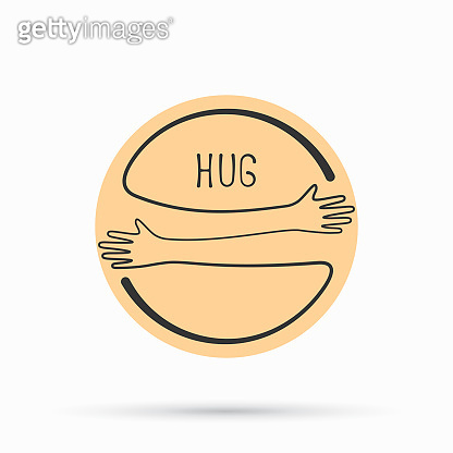 Hugging hands. Arm embrace, relationship hugged hands 이미지 (1271686792 ...