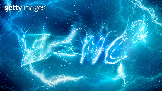 Lightning Einstein's mass-energy equivalence (1206912390) 일러스트, 무료 일러스트 ...