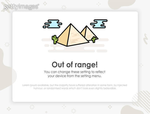 Out of range! Something went wrong. Template design for error message ...