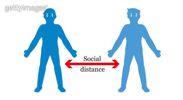 Social distance - Image of distance between people 이미지 (1248869267 ...