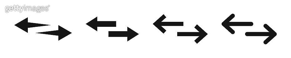 Swap arrow icon set. Vector swap symbol collection. (1266465797) - 게티이미지뱅크