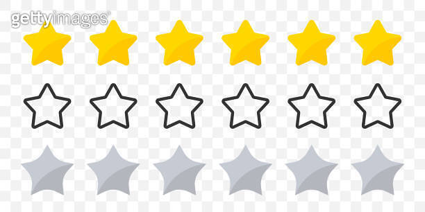 Stars icons. Stars rating icon. Concept of stars icons. Flat and linear ...