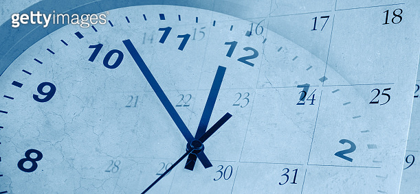 Clock and calendar 이미지 (1288656853) - 게티이미지뱅크