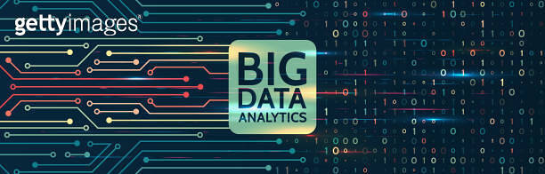 Abstract data background with binary code. Circuit board cpu analysis ...