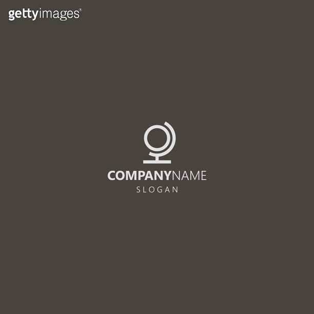 simple minimalistic geometric outline vector line art iconic logo of ...