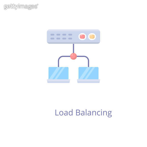 Load Balancing icon in vector. Logotype (1280151924) 일러스트, 무료 일러스트 - 게티 ...