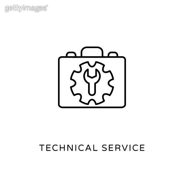 Technical Service icon in vector. Logotype (1280151250) 일러스트, 무료 일러스트 ...