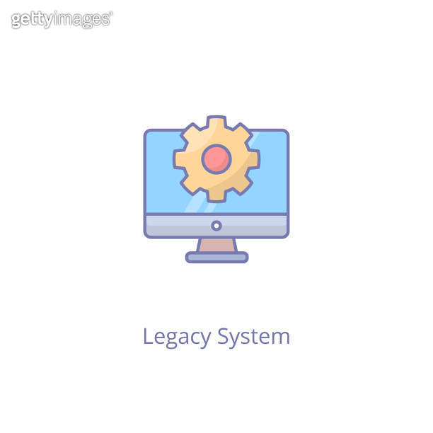 Legacy System icon in vector. Logotype 이미지 (1280151994) - 게티이미지뱅크