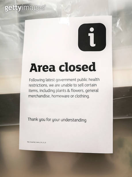 Area Closed Sign - during the Welsh Fire Break Lockdown. 이미지 ...
