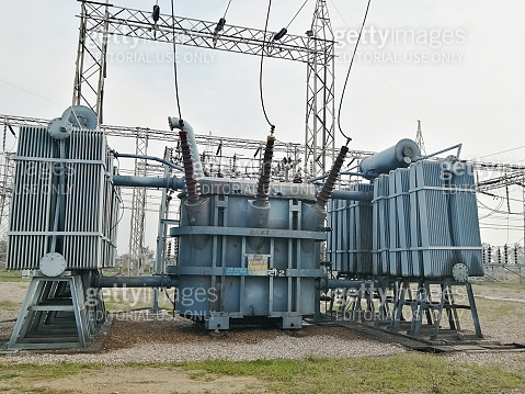 High voltage switchyard and electrical power substation. 이미지 ...