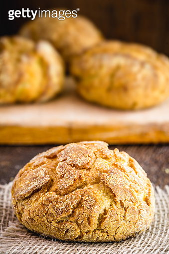 Broa is a type of corn and wheat bread traditionally made in Portugal ...