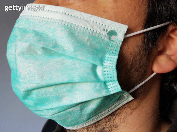 One person close-up side view face or head ( man / male / doctor / with ...