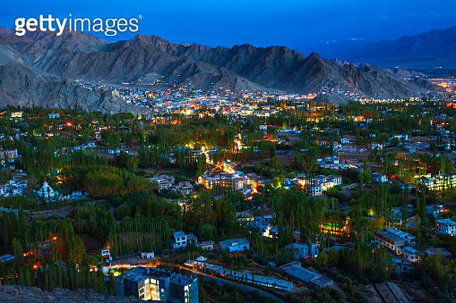 Leh aerial panoramic view, Ladakh 이미지 (1225973808) - 게티이미지뱅크