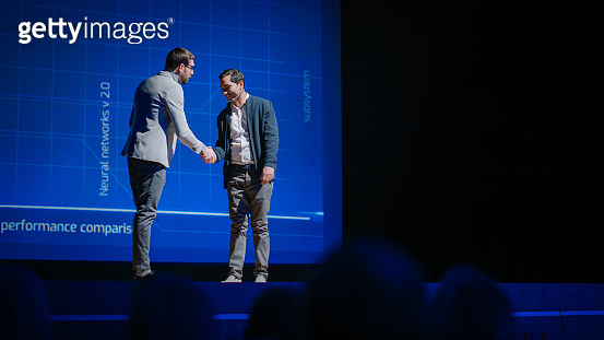 On Stage: Startup CEO Meets Tech Guru and Present New Product. Speakers ...