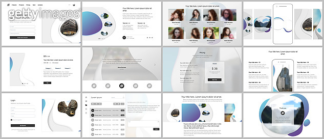 Vector template for website design, presentations, portfolio. Templates ...