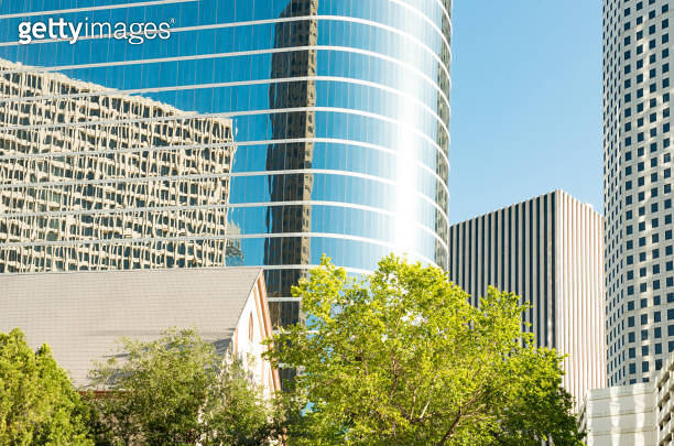 Downtown Houston Texas Corporate Office Building Cityscape 이미지 ...