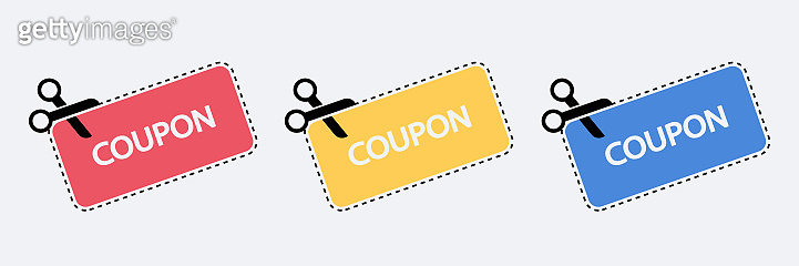 Coupon vector icon set. Vector Discount Coupons icons. Vector ...
