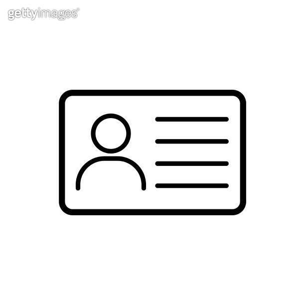id card security card icon vector design template 이미지 (1253406432) - 게티 ...