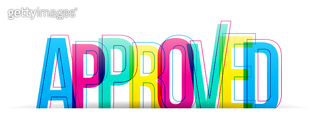 The word Approved isolated on a white background 이미지 (1253130594) - 게티이미지뱅크