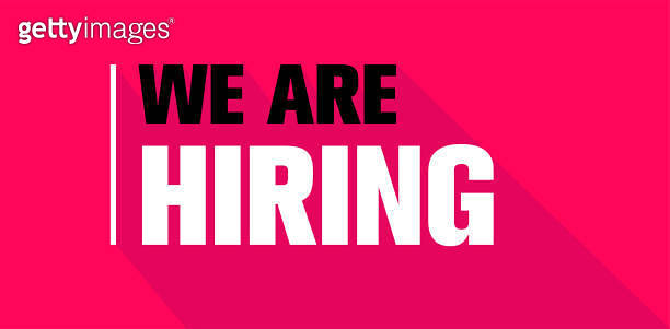 we are hiring, choosing the talented person for hiring, vector ...