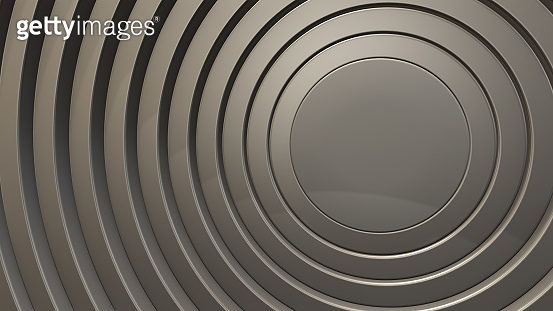 Shockwave concept. 3d render of amazing gray background formed of ...
