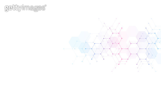 Abstract background with hexagons pattern. Concepts and ideas for ...
