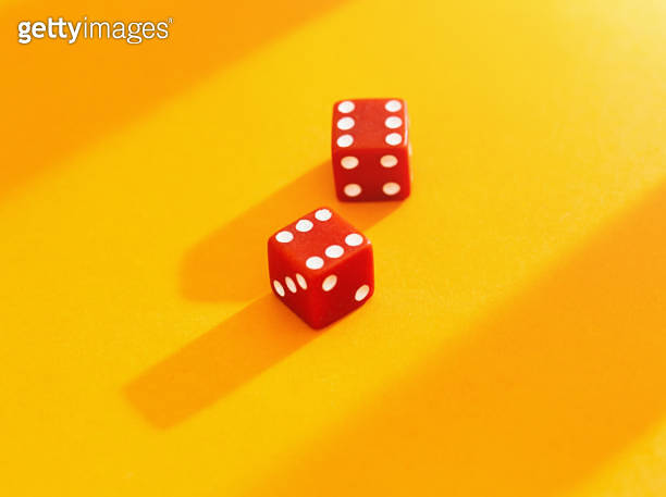 Good Luck Pair Of Dice Throw A Double Six The Best Possible Score 이미지