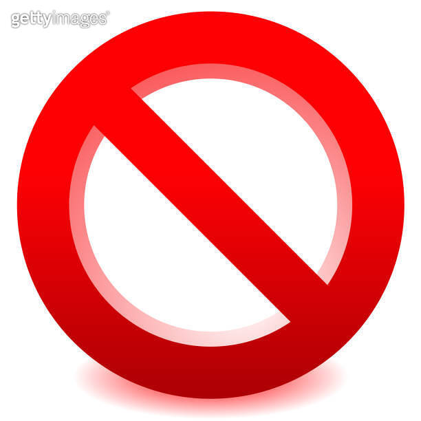 Prohibition, restriction sign vector for limit, stop, disallowed themes ...
