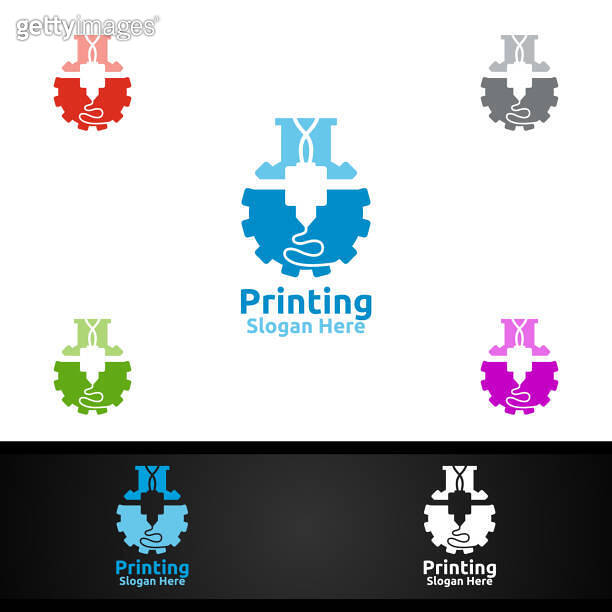 Lab 3D Printing Company Symbol Design (1225718363) 일러스트, 무료 일러스트, 아이콘 ...