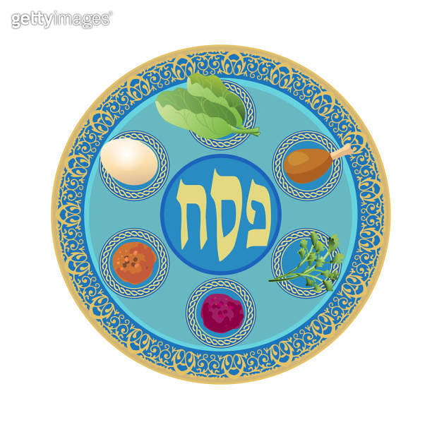 Happy Passover - translate Hebrew lettering, Jewish Holiday Vintage ...