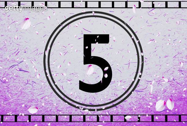 Cute cherry blossom countdown 5 seconds, 3D rendering (1254569528) - 게티 ...