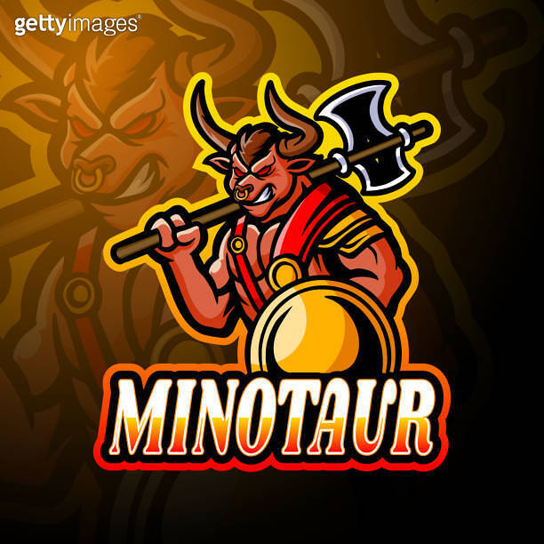 Minotaur esport logo mascot design (1283138938) 일러스트, 무료 일러스트, 아이콘, 무료 ...