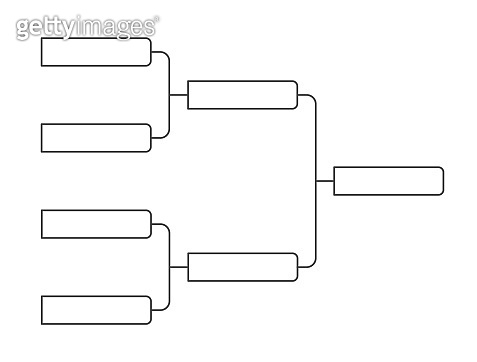 4 team tournament bracket championship template flat style design ...