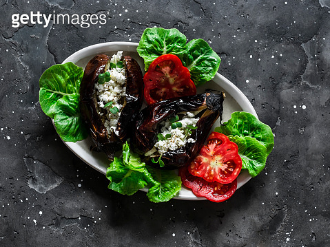Greek style baked eggplant with feta cheese - delicious appetizer ...