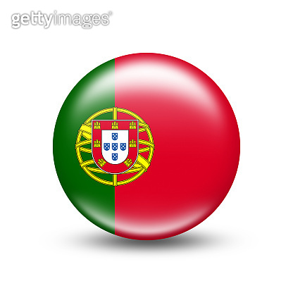 Portugal country flag in sphere with white shadow 이미지 (1270227632) - 게티 ...