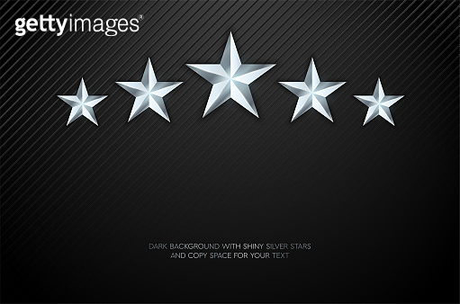 Dark background with gently texture and five silver shiny stars 이미지 ...