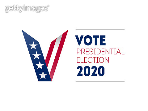 Poster for the United States presidential election day in 2020 ...