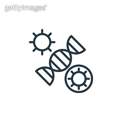 Mutation vector icon. Mutation editable stroke. Mutation linear symbol ...