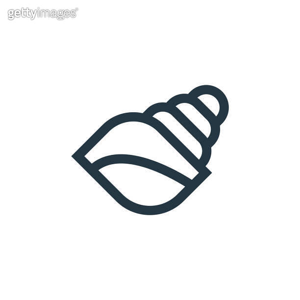 sea snail vector icon. sea snail editable stroke. sea snail linear ...