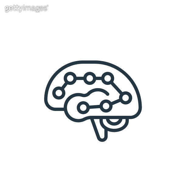 deep learning vector icon. deep learning editable stroke. deep learning ...