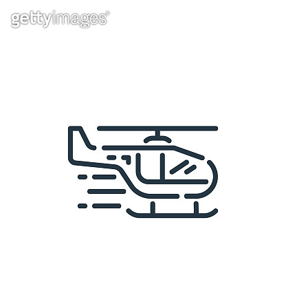 emergency chopper vector icon. emergency chopper editable stroke ...