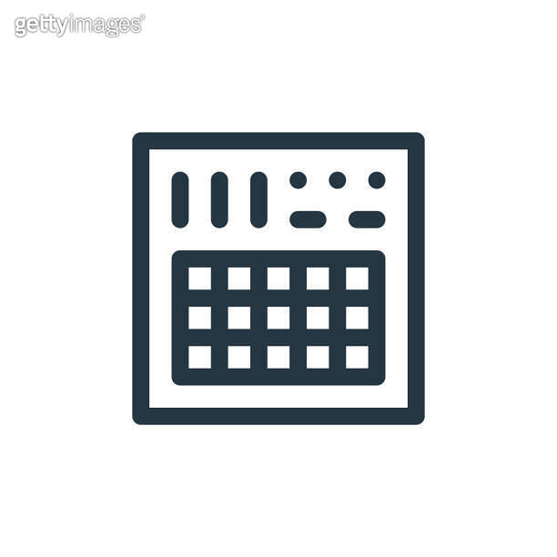 controller vector icon. controller editable stroke. controller linear ...