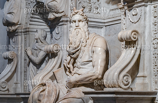 Moses, Renaissance sculpture by Michelangelo Buonarroti 이미지 (1222715681 ...